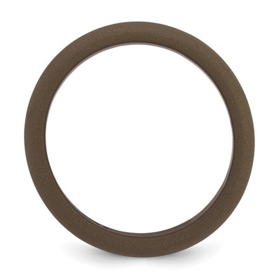 Performance 8mm Bronze Silicone Ring for men