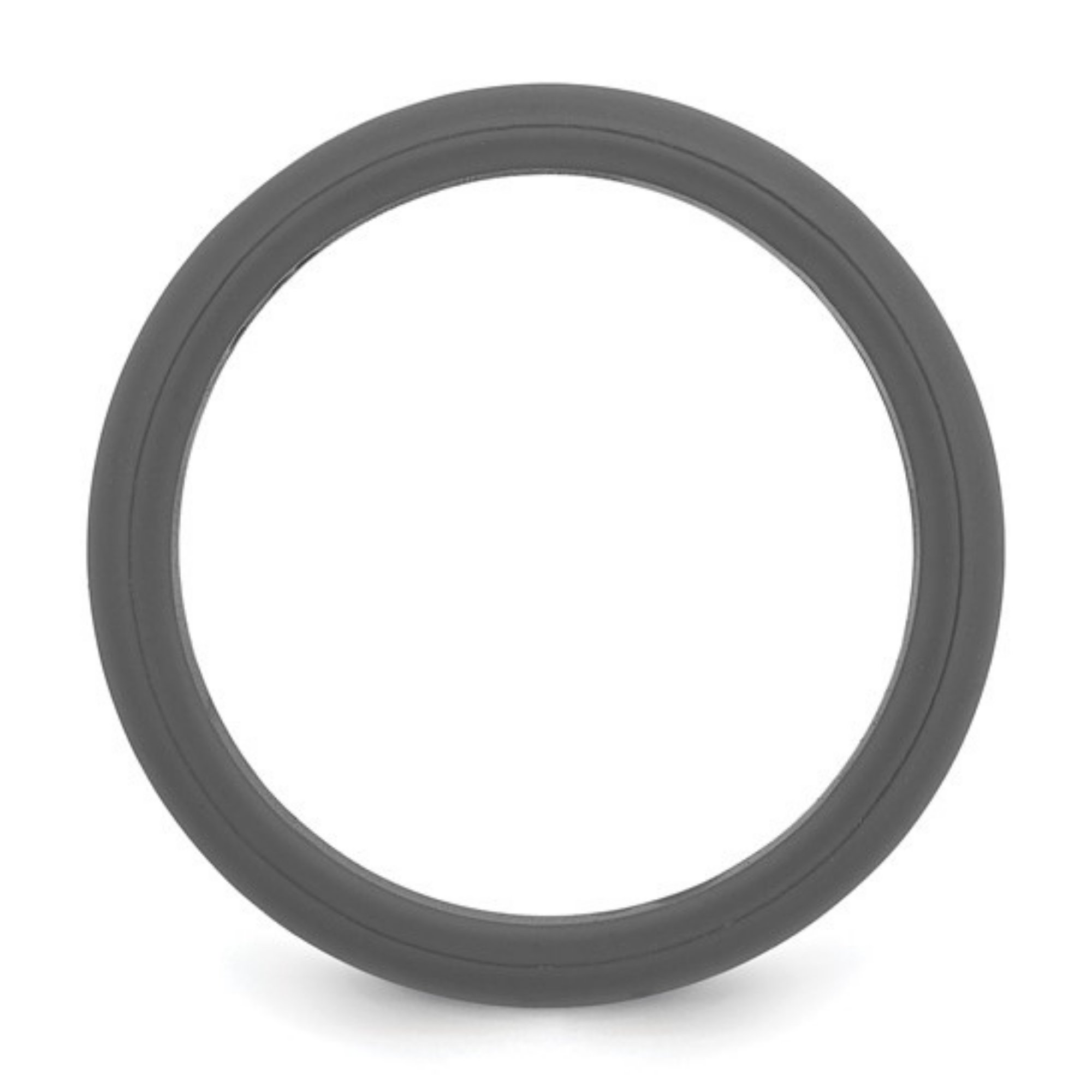 Performance 8mm Flat Grey Silicone Ring for men