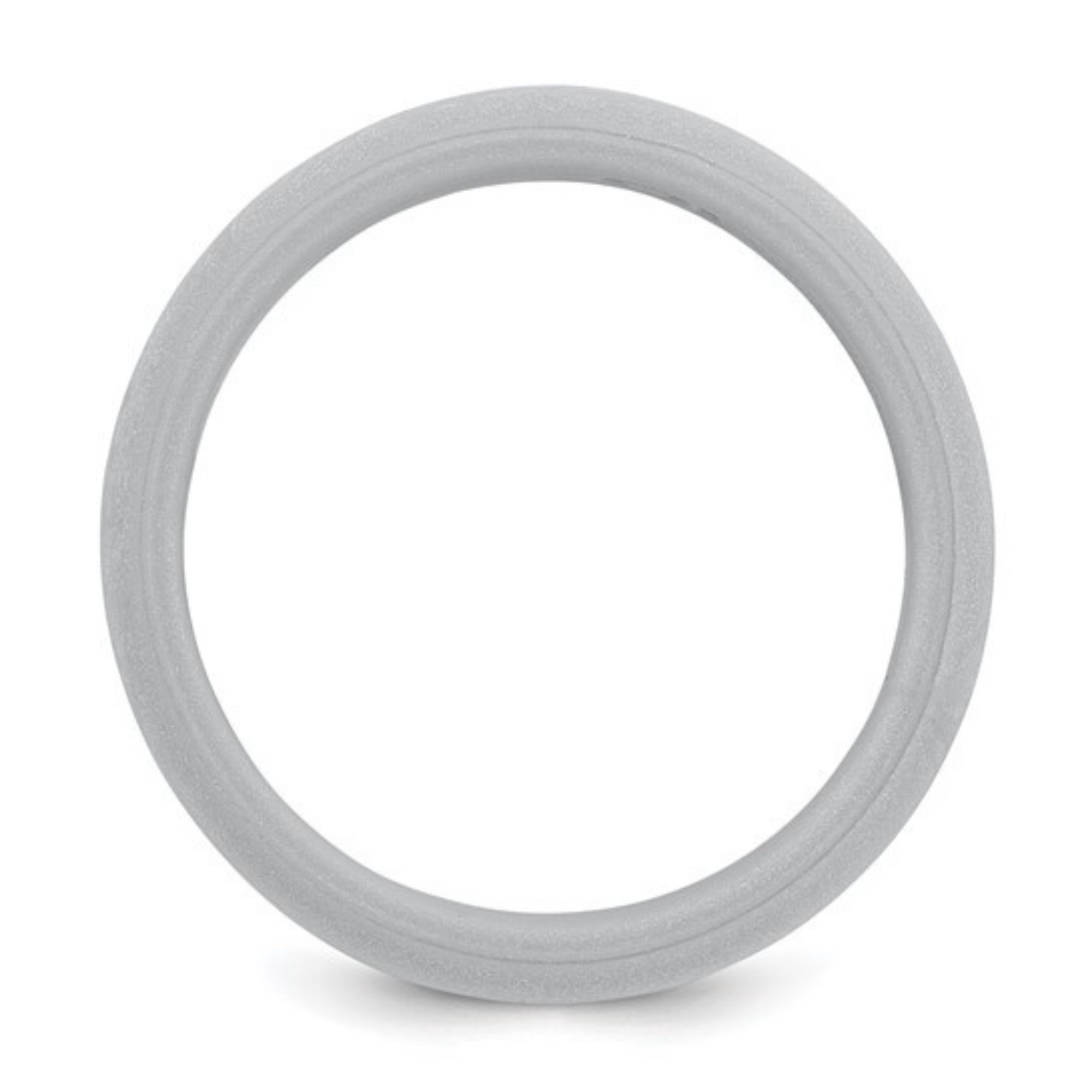 Performance 8mm Flat Silver Silicone Ring for men in Australia