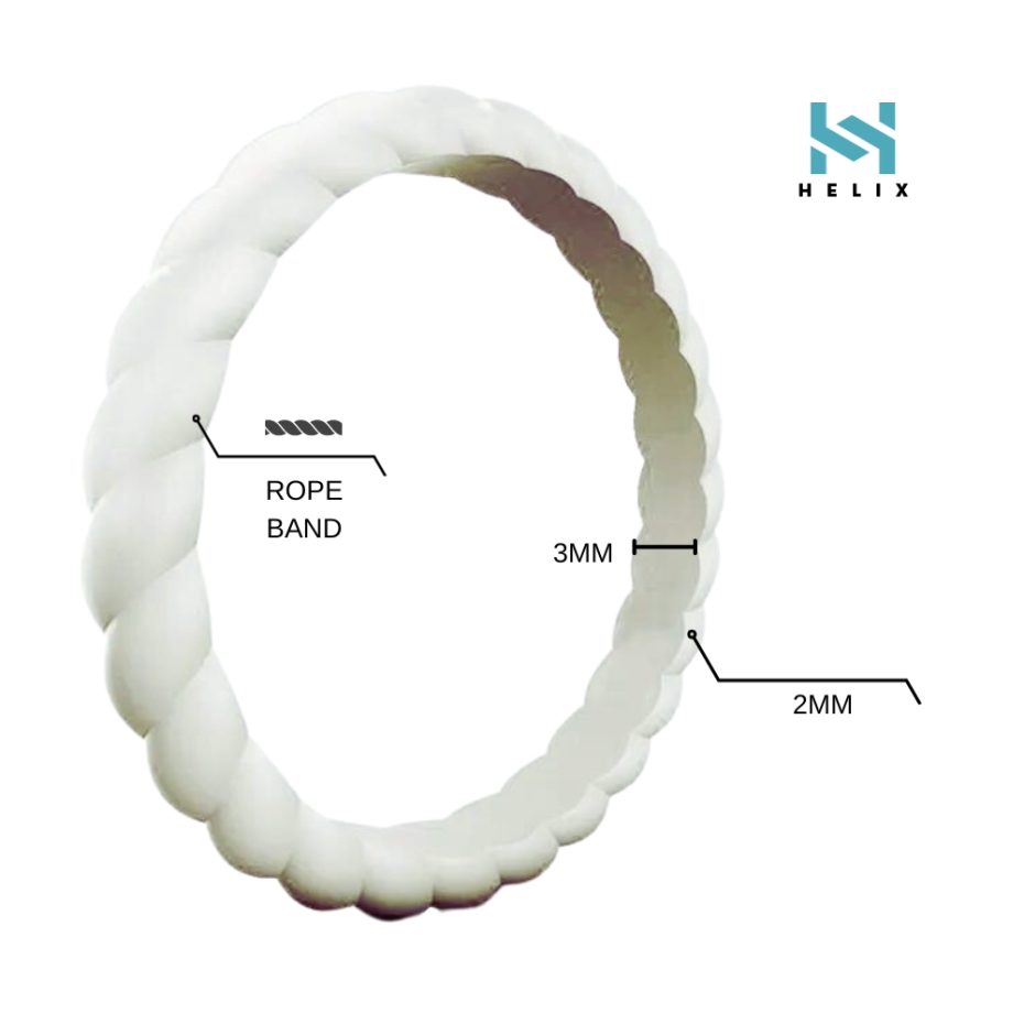 Tangle 3mm Lilac Stackable Silicone Ring