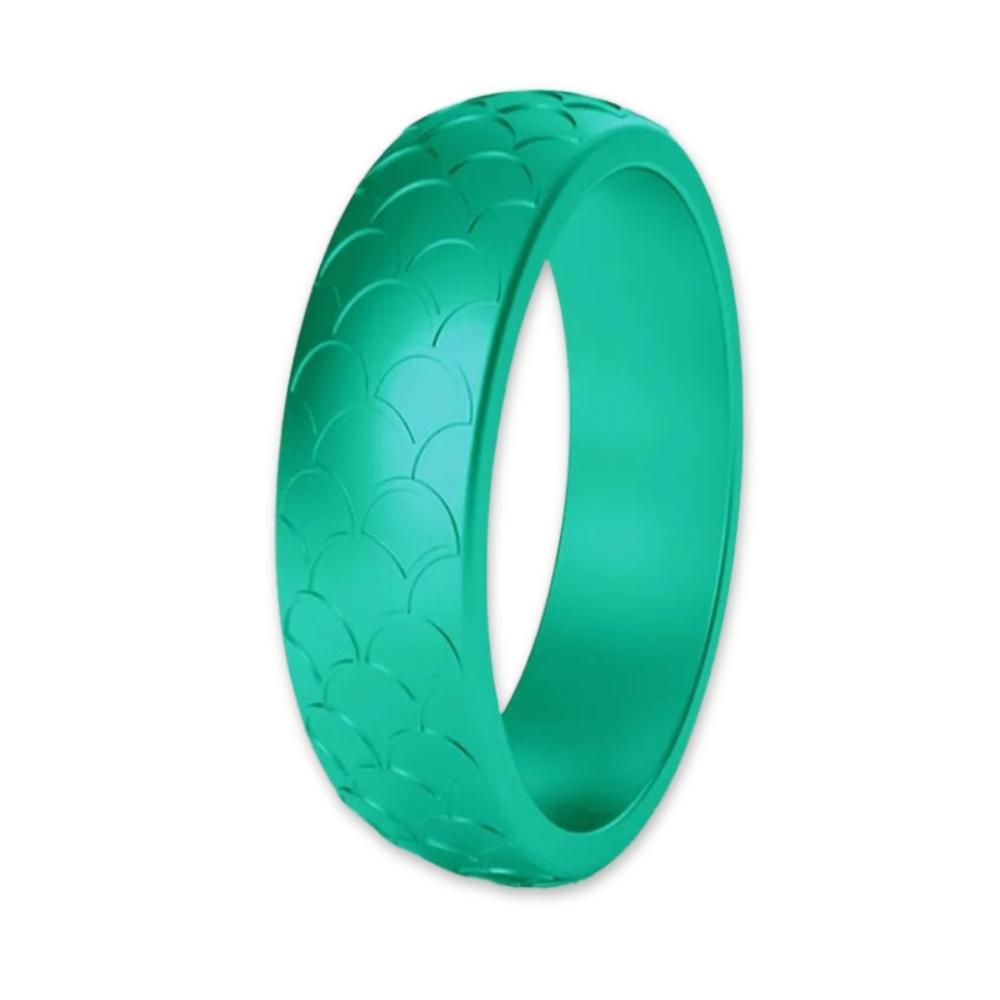 Uroko 6mm Turquoise Silicone Ring